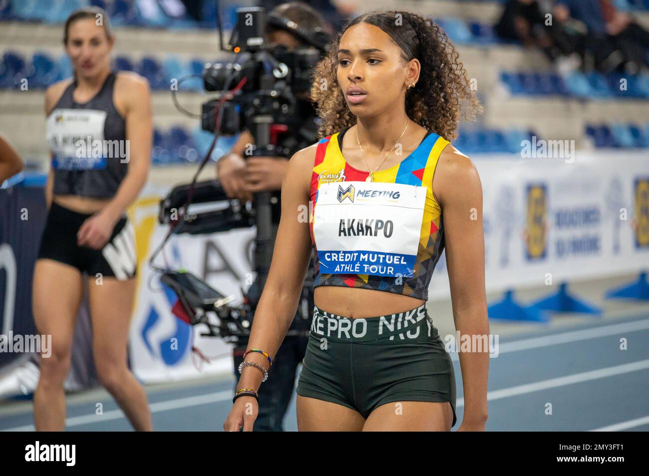 Naomi Akakpo during the Meeting Miramas Metropole 2023, World Athletics ...