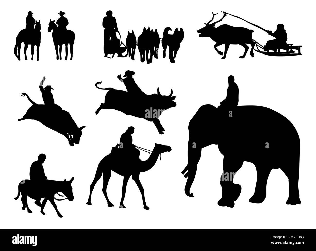 set mounts white elemente for design vector Stock Vector Image & Art ...