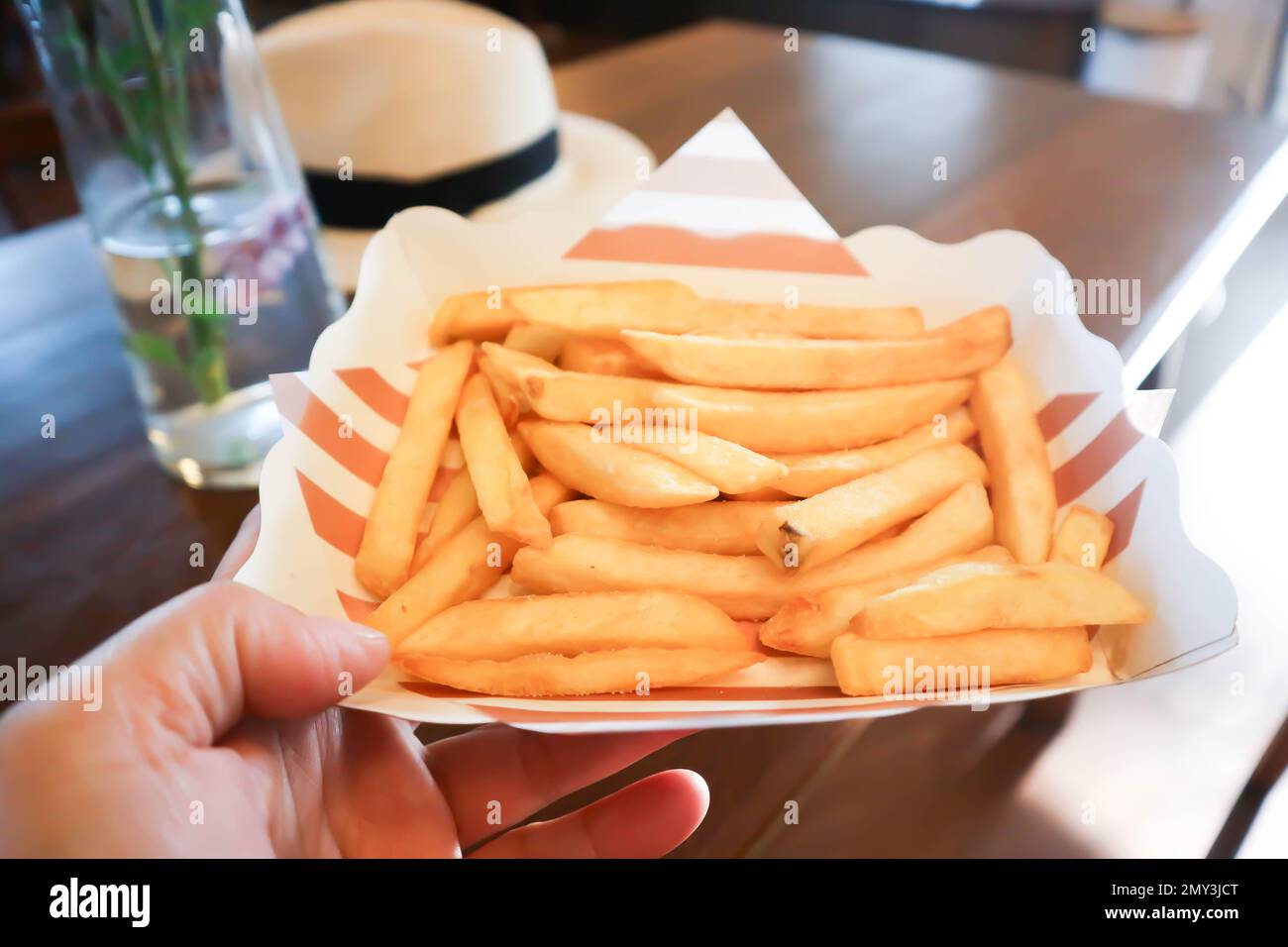 French fries or fried potato , fries or chips for serve Stock Photo - Alamy