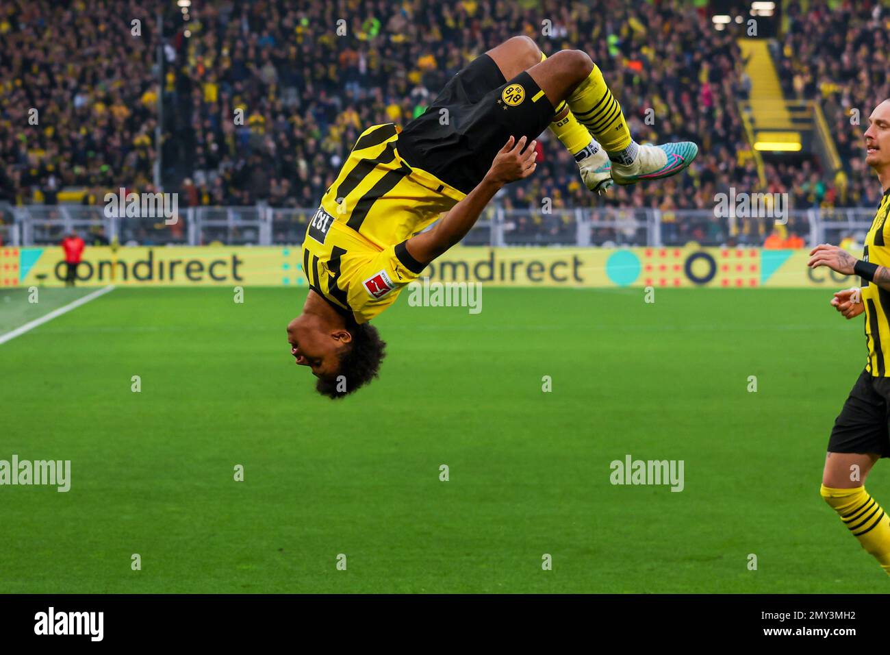 DORTMUND, GERMANY - FEBRUARY 4: Karim Adeyemi of Borussia Dortmund is ...