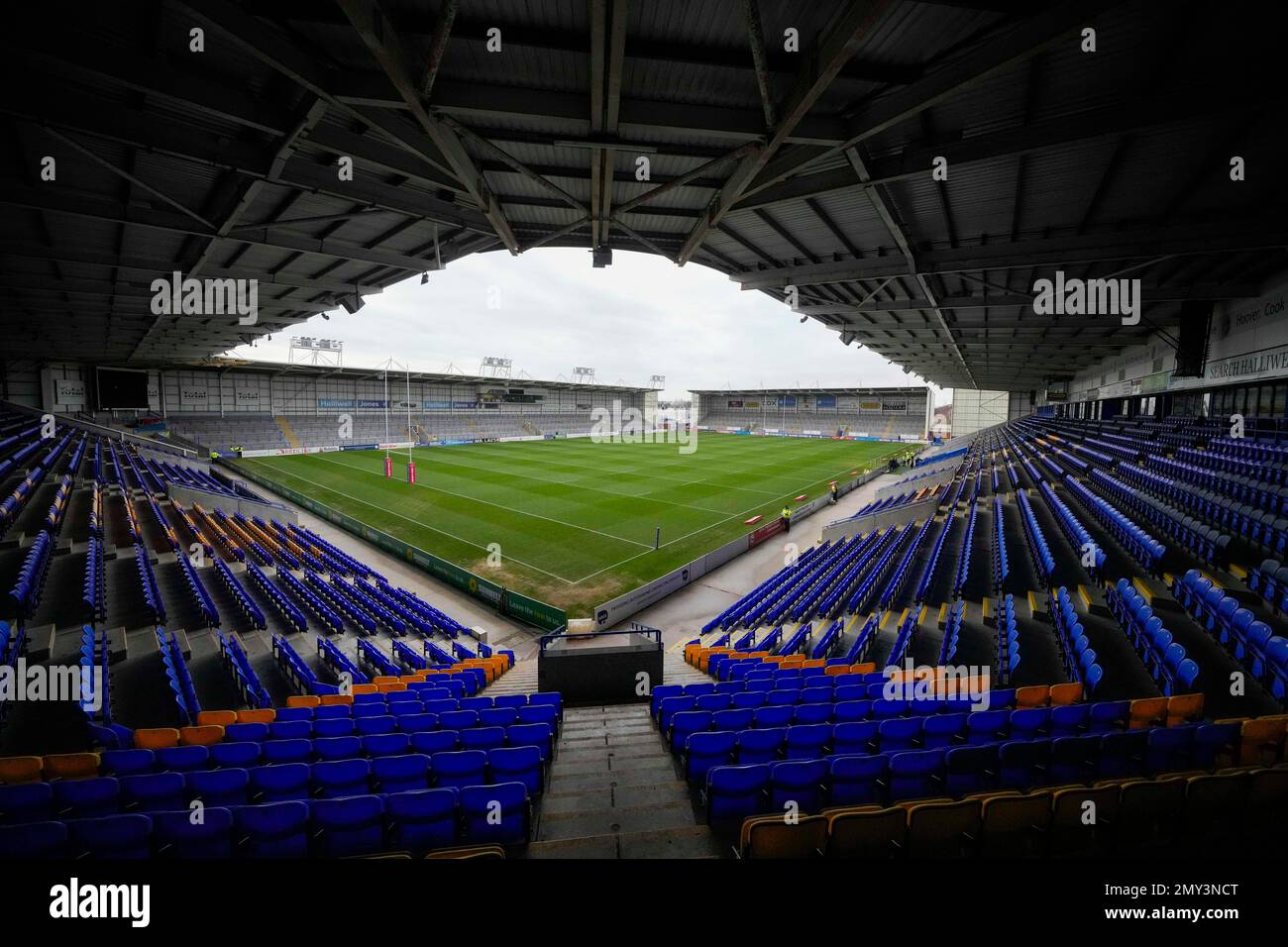 General view of the Halliwell Jones Stadium before the Rugby League Ben ...