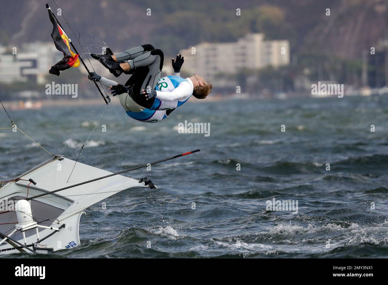 Germany's Erik Heil, right, and Thomas Ploessel celebrate their bronze ...