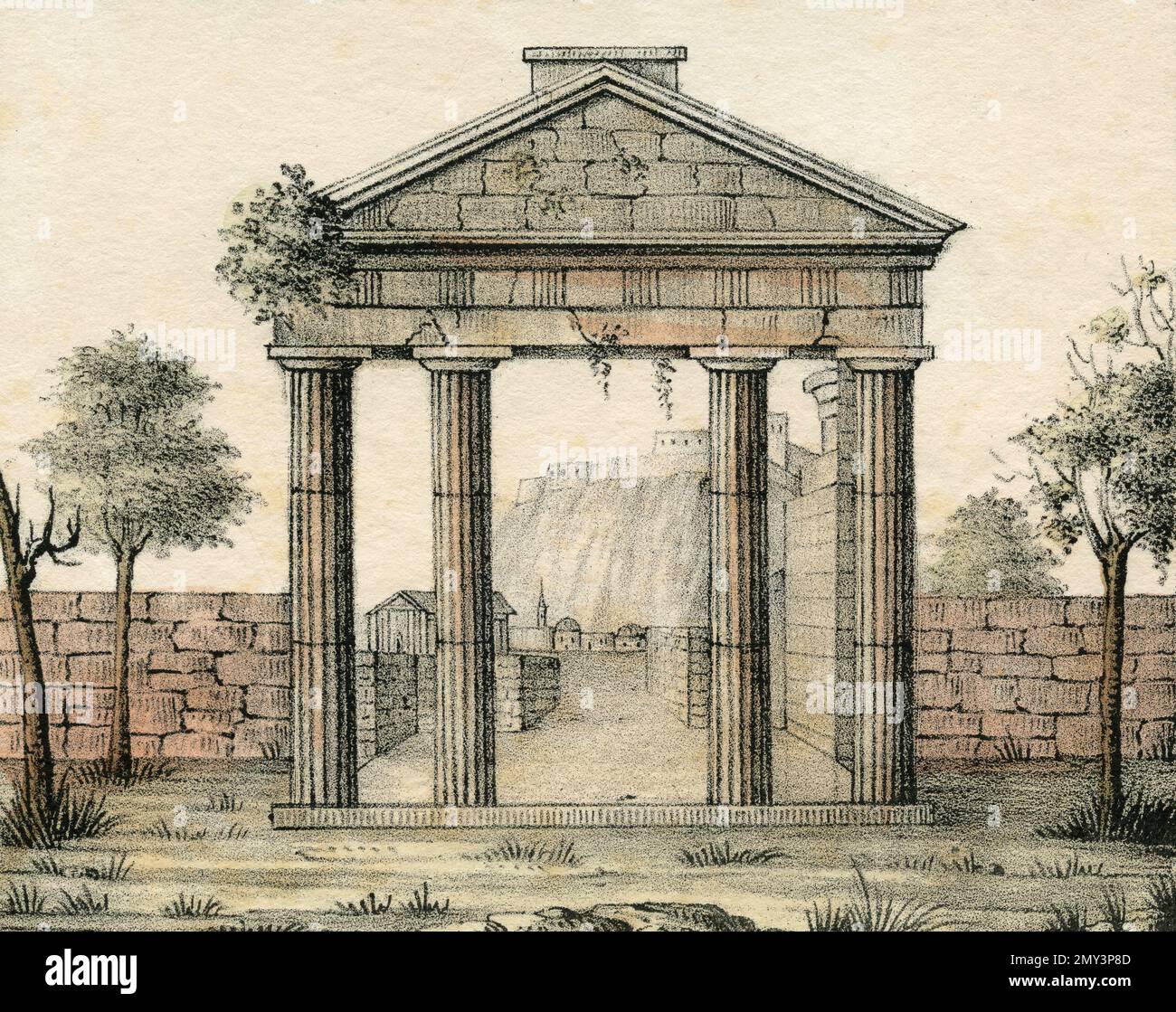 Rests of the Temple dedicated to Augustus and Minerva, Athens, Greece ...