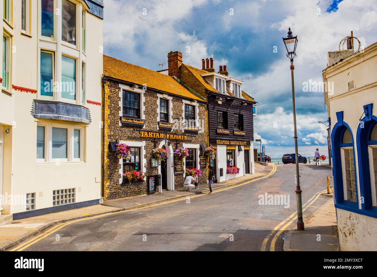 Golden sand of Viking Bay Broadstairs, Thanet, Kent, UK and the ...