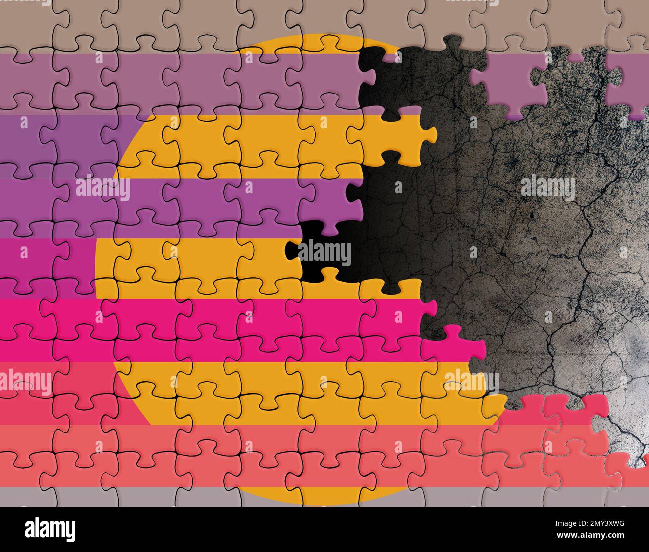 Jigsaw design hi-res stock photography and images - Alamy