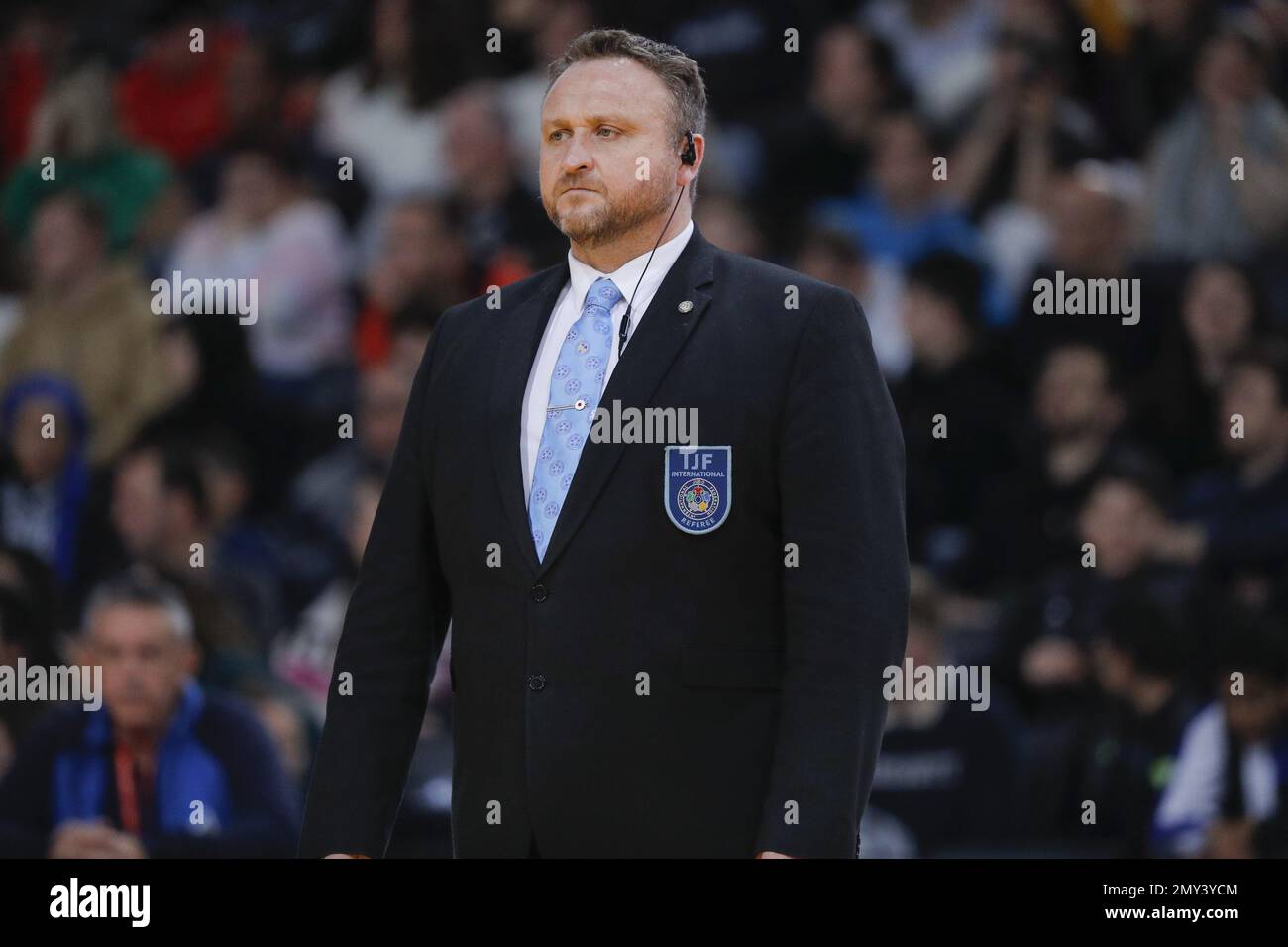 Matthieu Bataille (FRA) as referee during the International Judo Paris ...