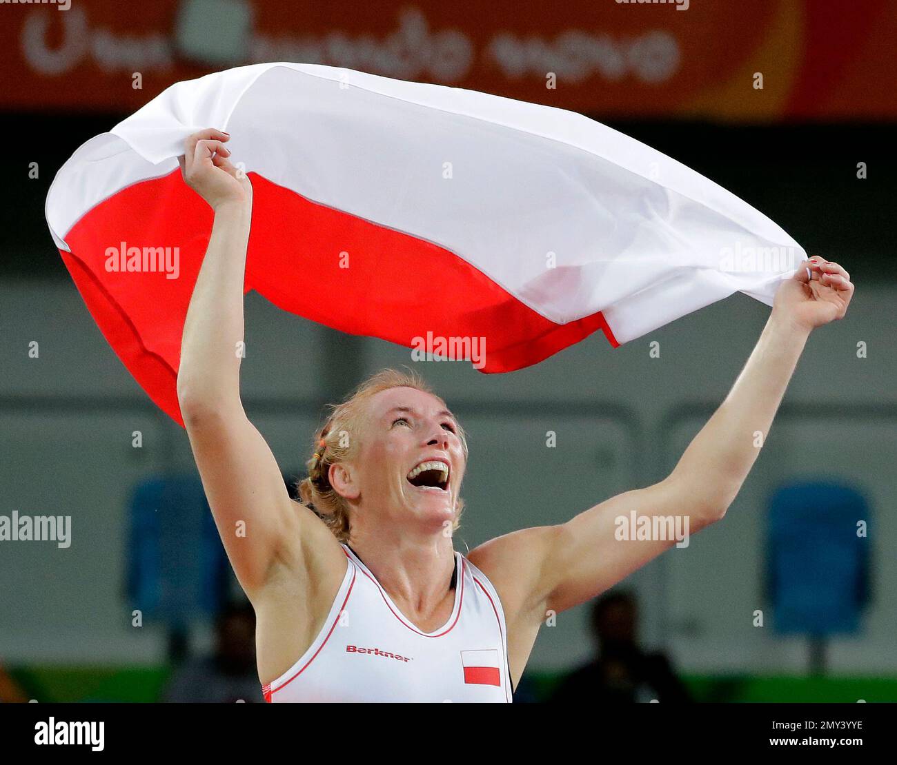 Poland's Monika Ewa Michalik celebrates after beating Russia's Inna ...