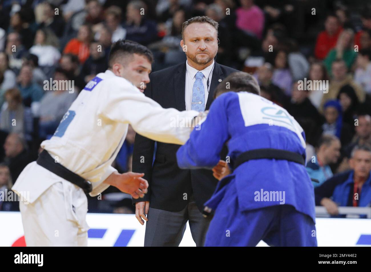 Matthieu Bataille (FRA) as referee during the International Judo Paris ...