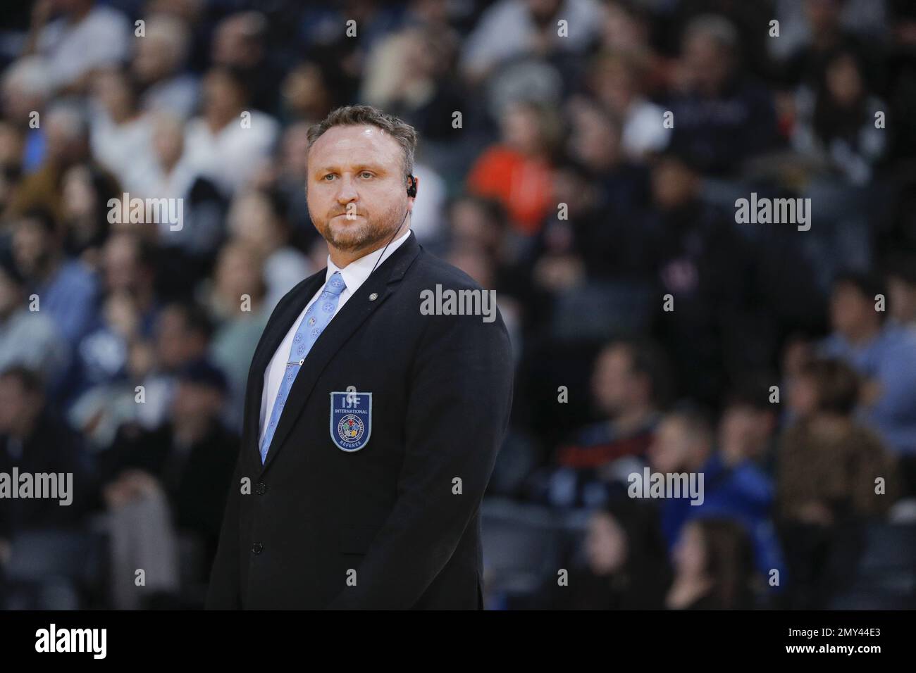 Matthieu Bataille (FRA) as referee during the International Judo Paris ...