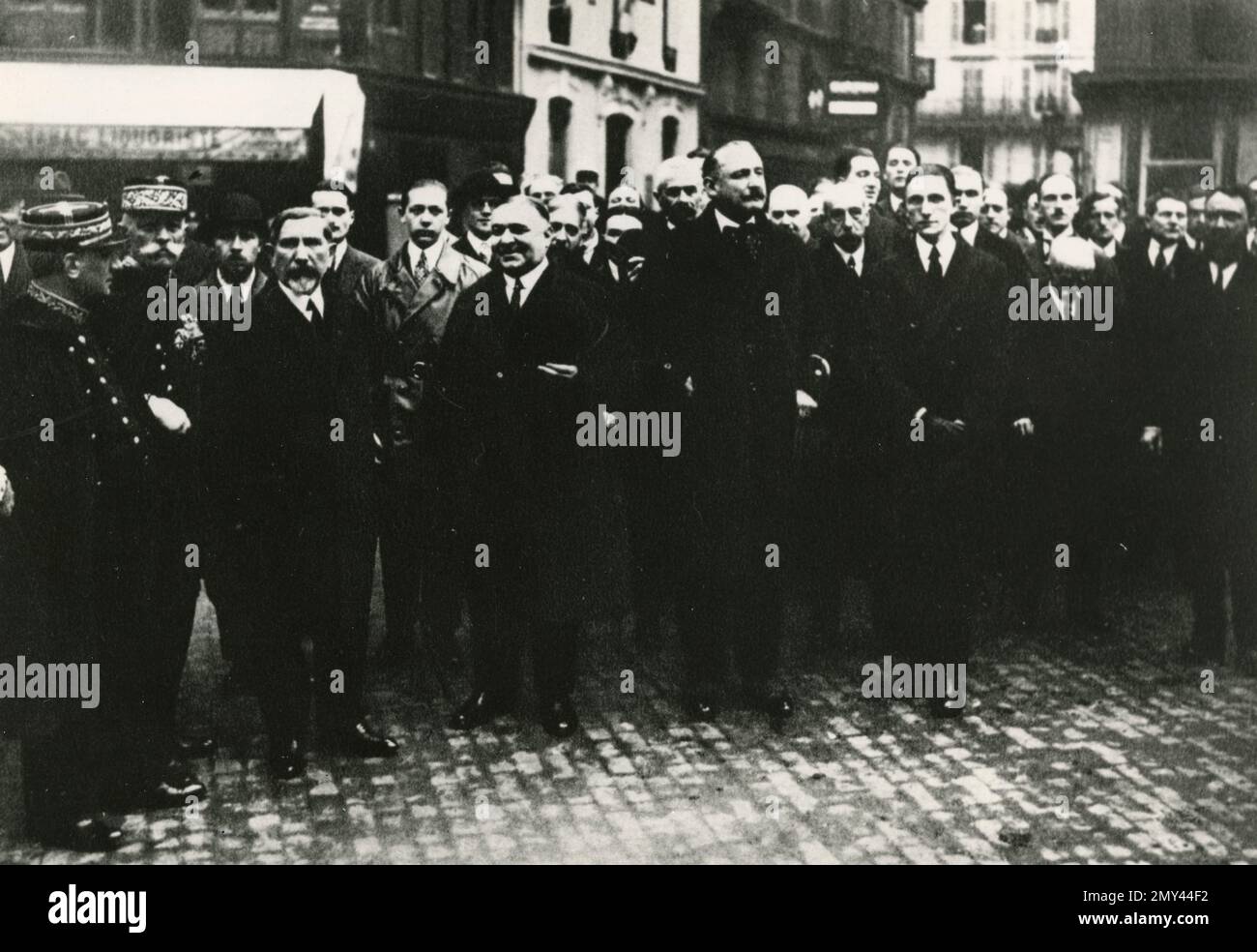 Head of the Action Francaise procession, after the parade at the ...