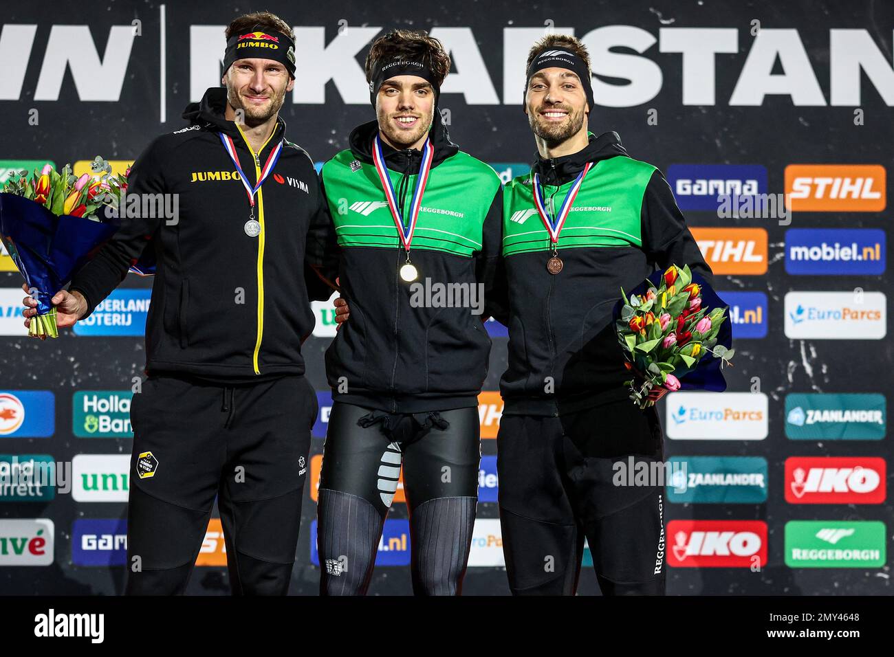 HERENVEEN - (lr) Thomas Krol (second), Patrick Roest (first), Kjeld ...