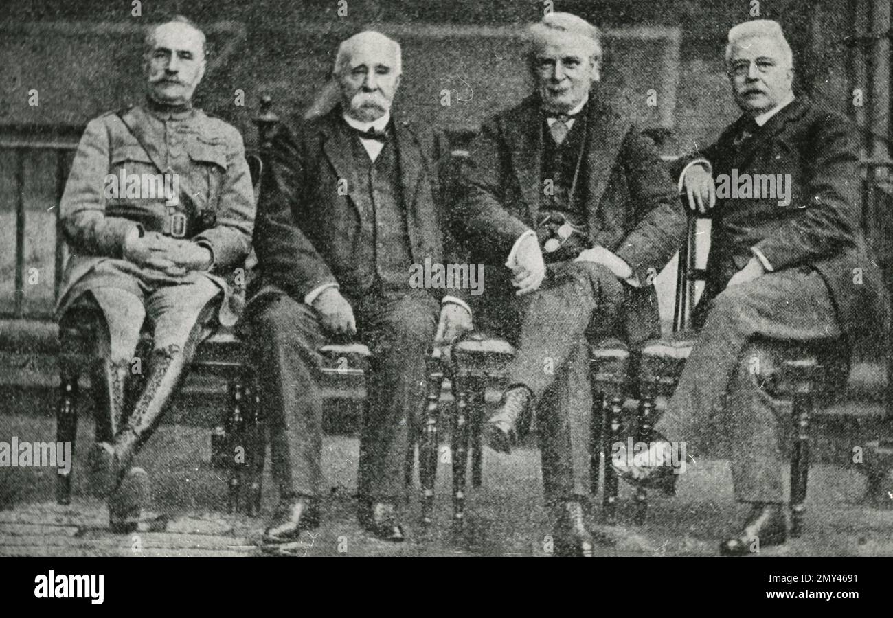 From left: French Chief of Staff Marshall Foch and PM Georges ...