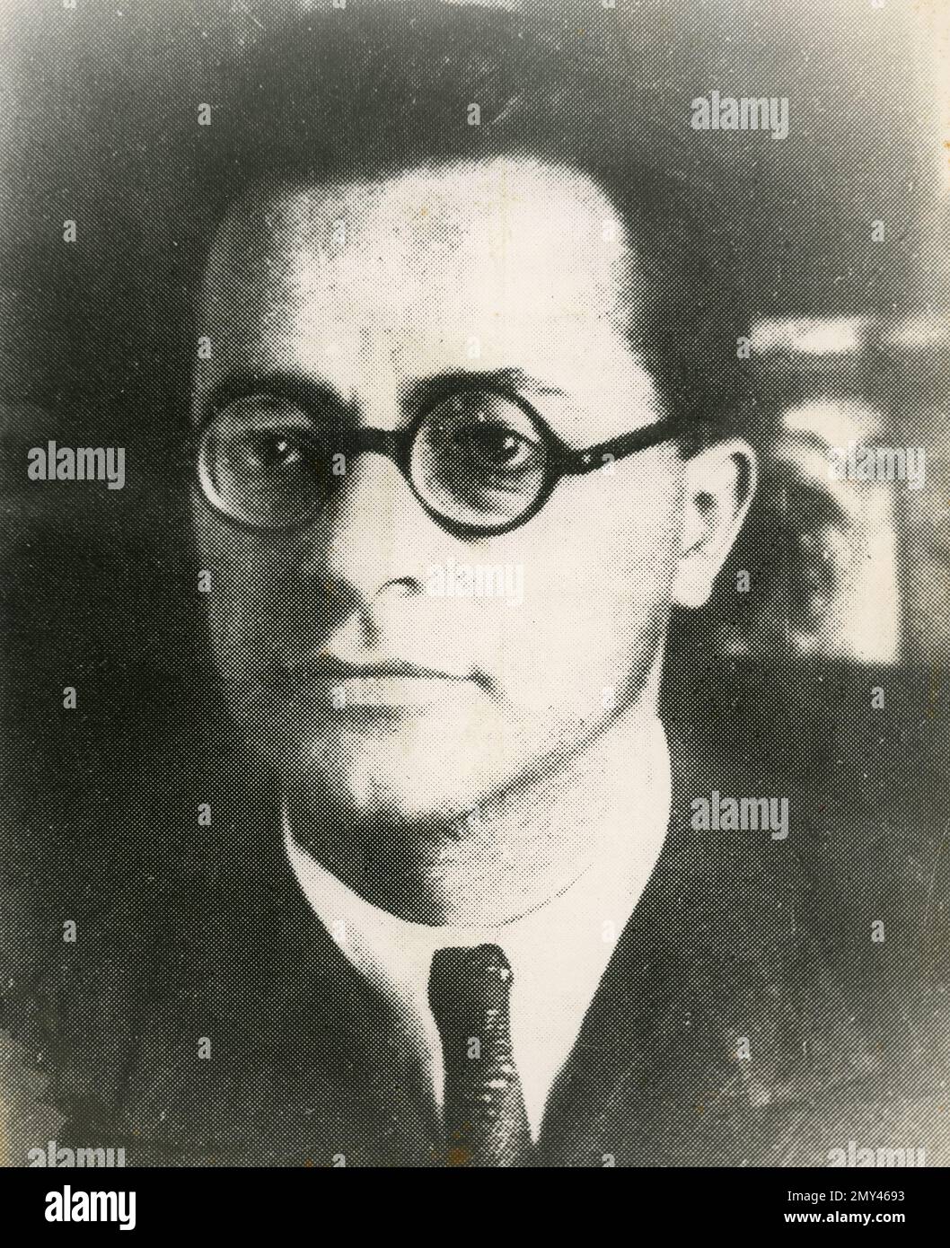 Portrait of Italian politician Palmiro Togliatti young, Italy 1920s ...
