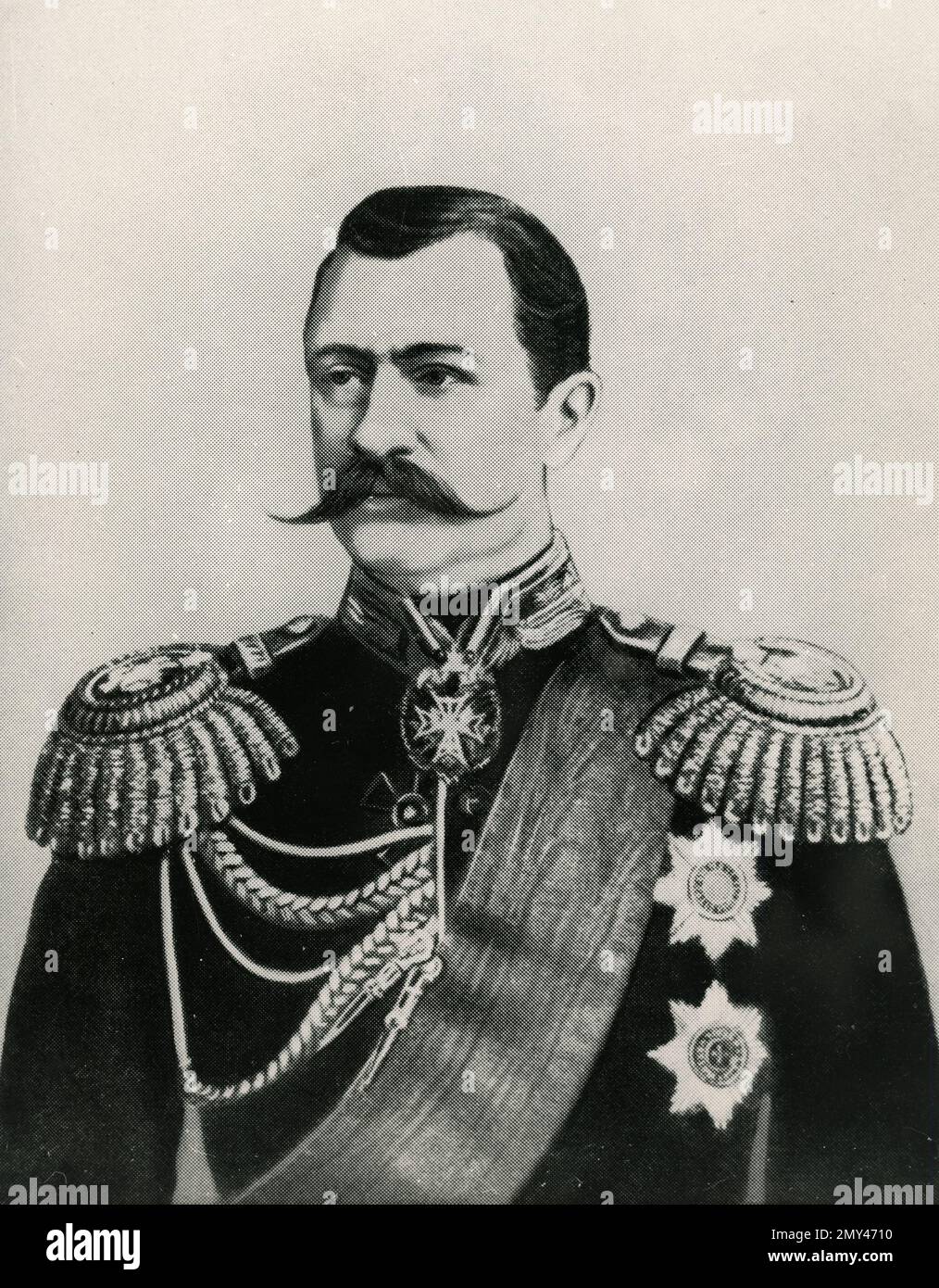 Portrait of Russian statesman Nikolay Mezentsov, Russia 1870s Stock ...