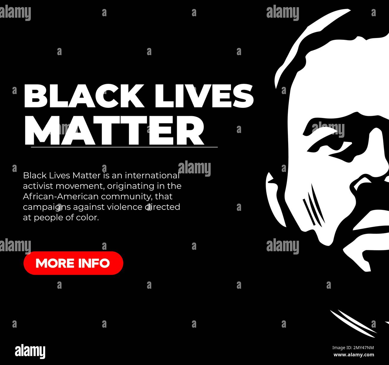 Black lives matter banner post Stock Vector Image & Art - Alamy