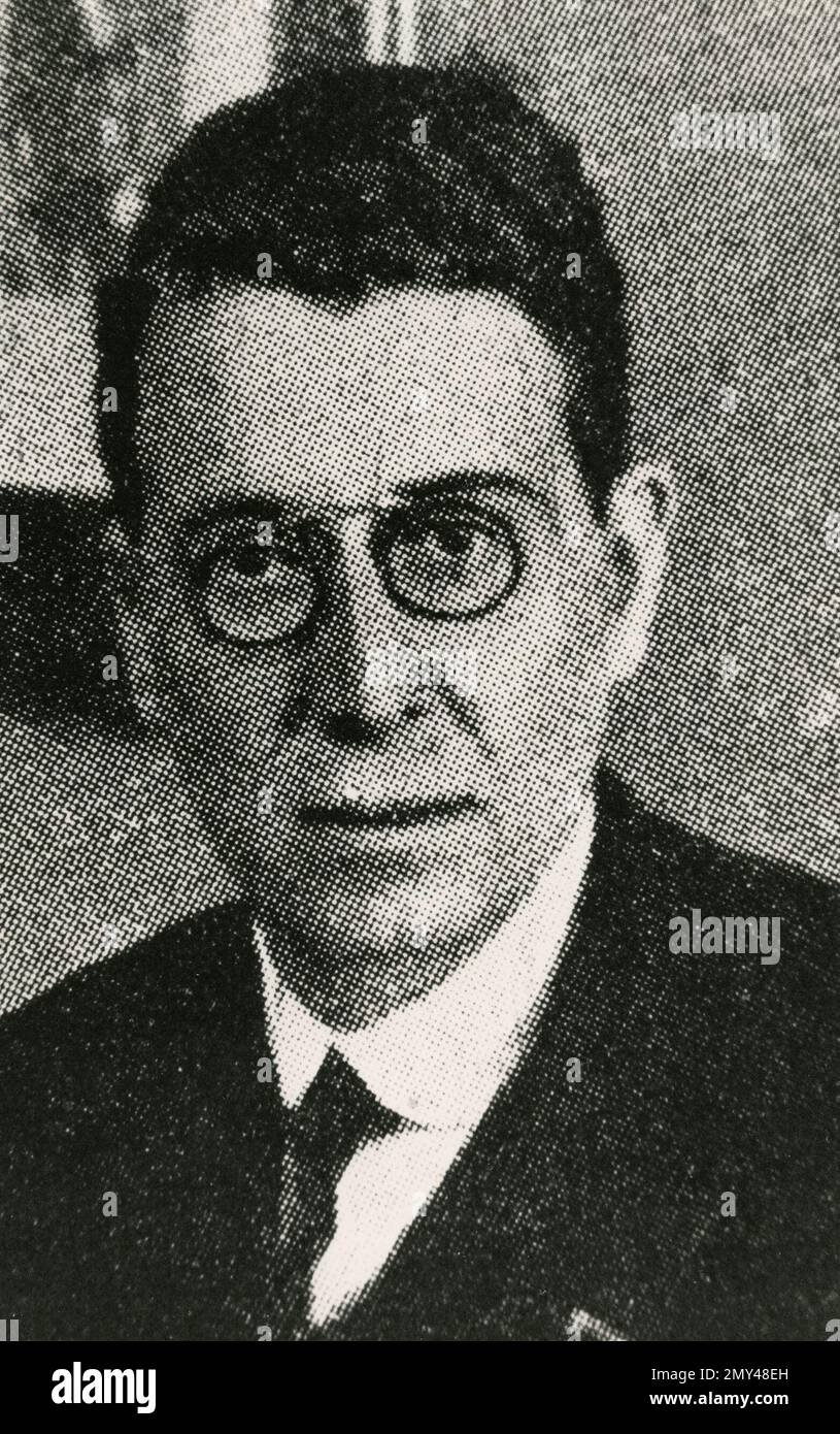 Portrait of Italian politician and economist Giacomo Acerbo, Italy ...