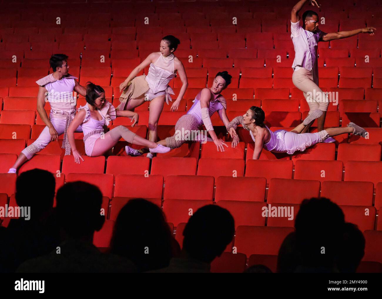 This Tuesday, Aug. 16, 2016 photo shows contemporary dance company ...