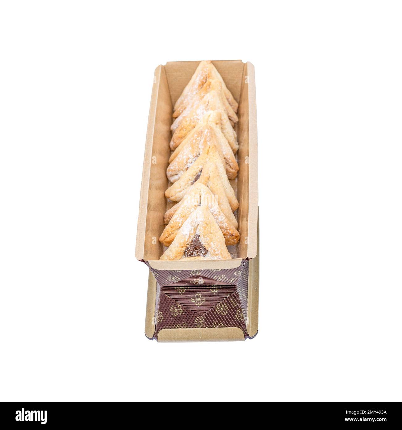 Jewish holiday Purim background with hamantaschen or hamans ears ...