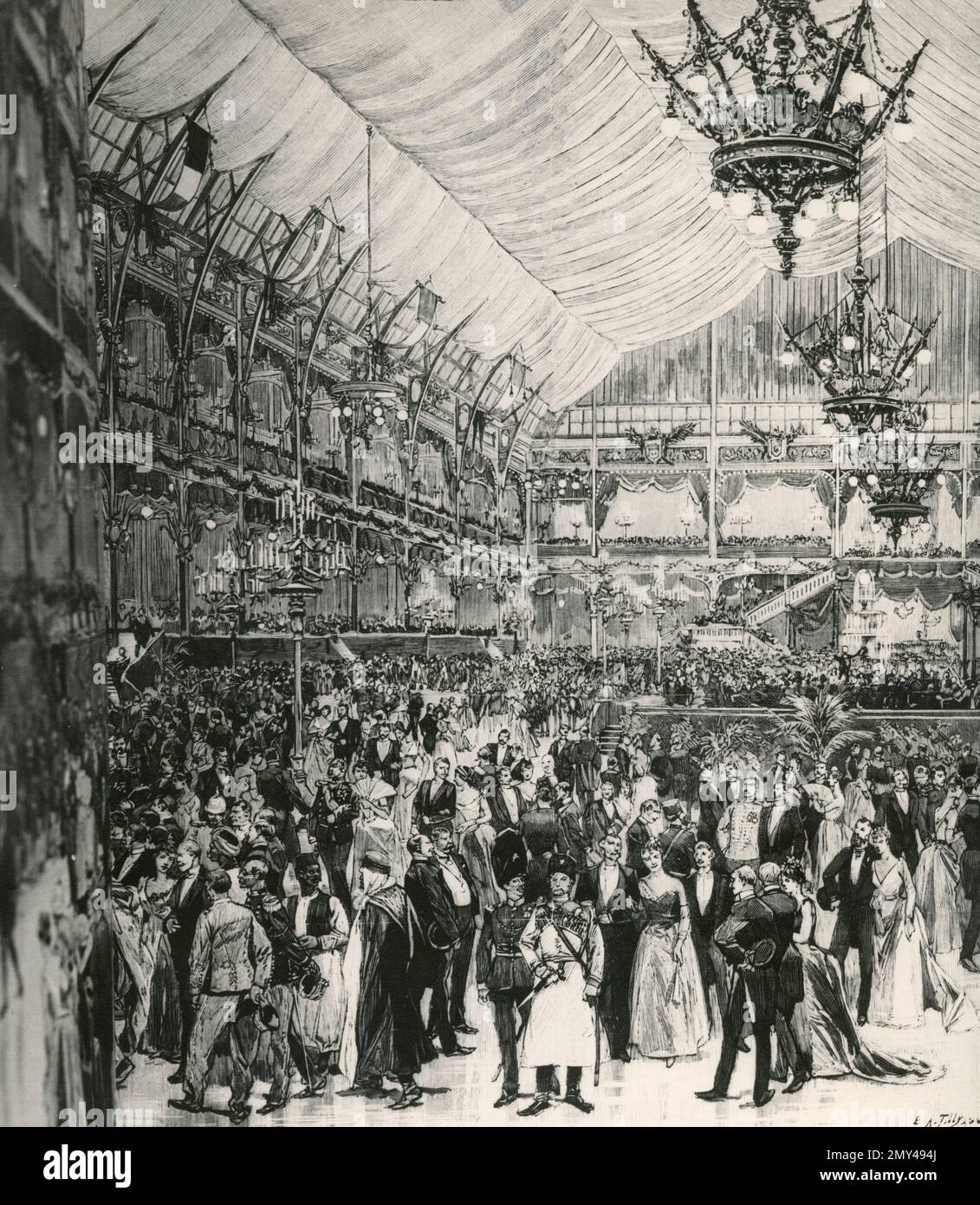 The Ball offered in the Palace of Industry on the occasion of the ...