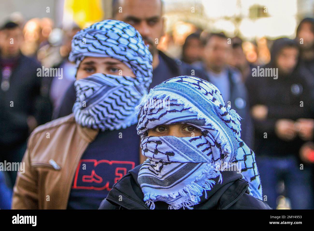Nablus, Palestine. 04th Feb, 2023. Masked Palestinian seen during the ...