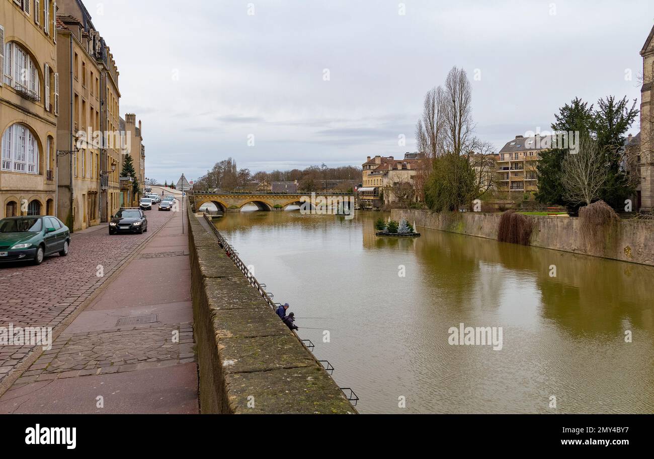 Impression of Metz, a city in the Lorraine region located in northeast ...