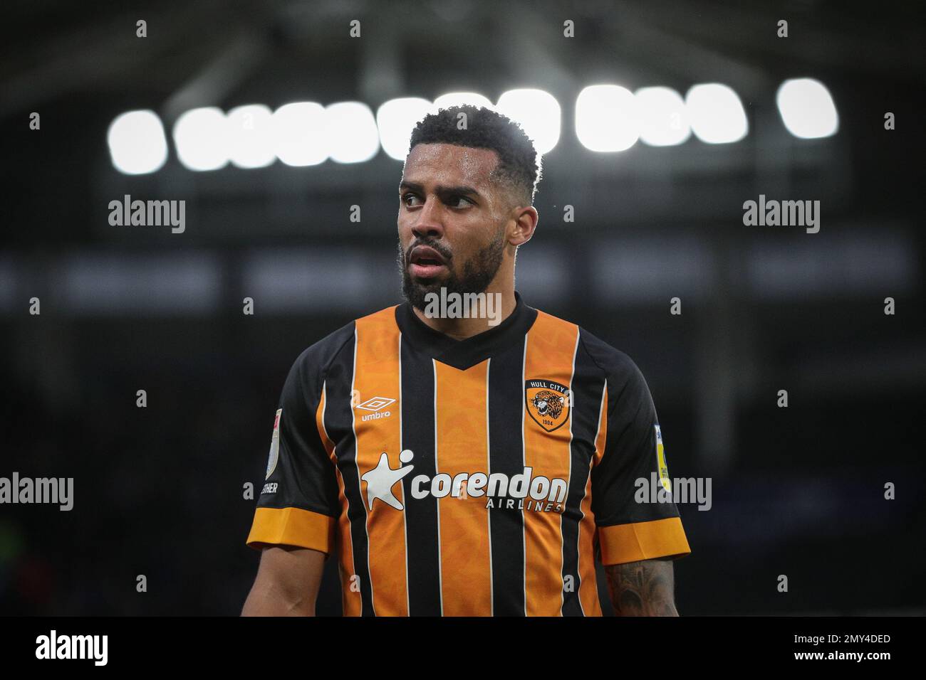 Cyrus Christie #33 of Hull City during the Sky Bet Championship match ...