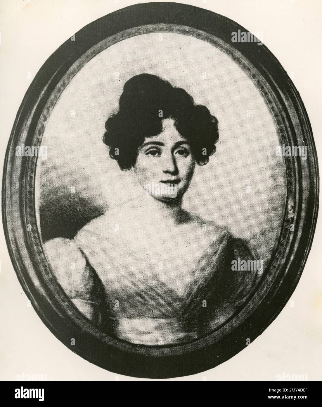 Portrait of Fanny Dervieu du Villars, lover of Venezuelan military and ...