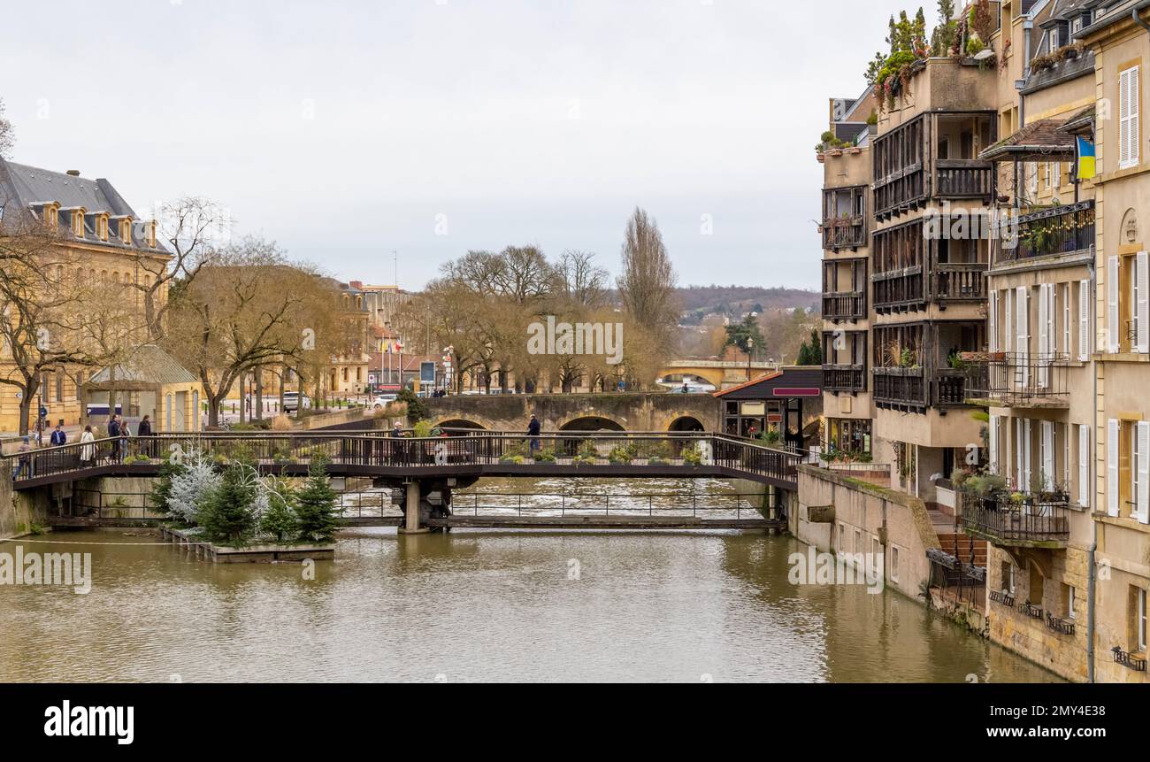 Impression of Metz, a city in the Lorraine region located in northeast ...