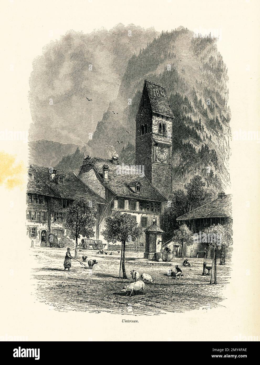 Switzerland unterseen swiss architecture hi-res stock photography and ...