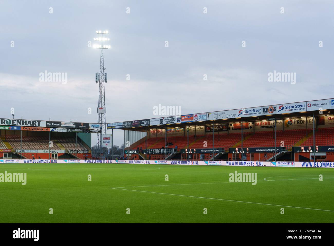 VOLENDAM, 04-02-2023, KRAS stadium , season 2022 / 2023 , Dutch ...