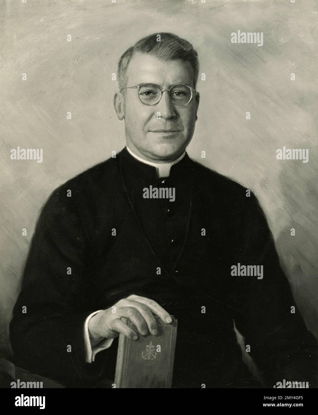 Portrait of an American catholic priest, painting by Italian artist ...
