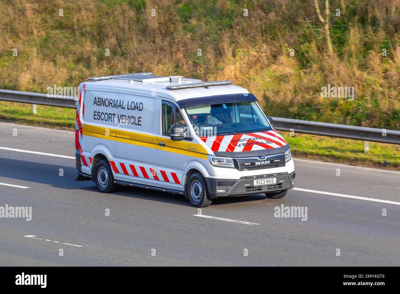 2020 MAN TGE 3180 1968 cc white ABNORMAL ESCORT VEHICLE; travelling on ...