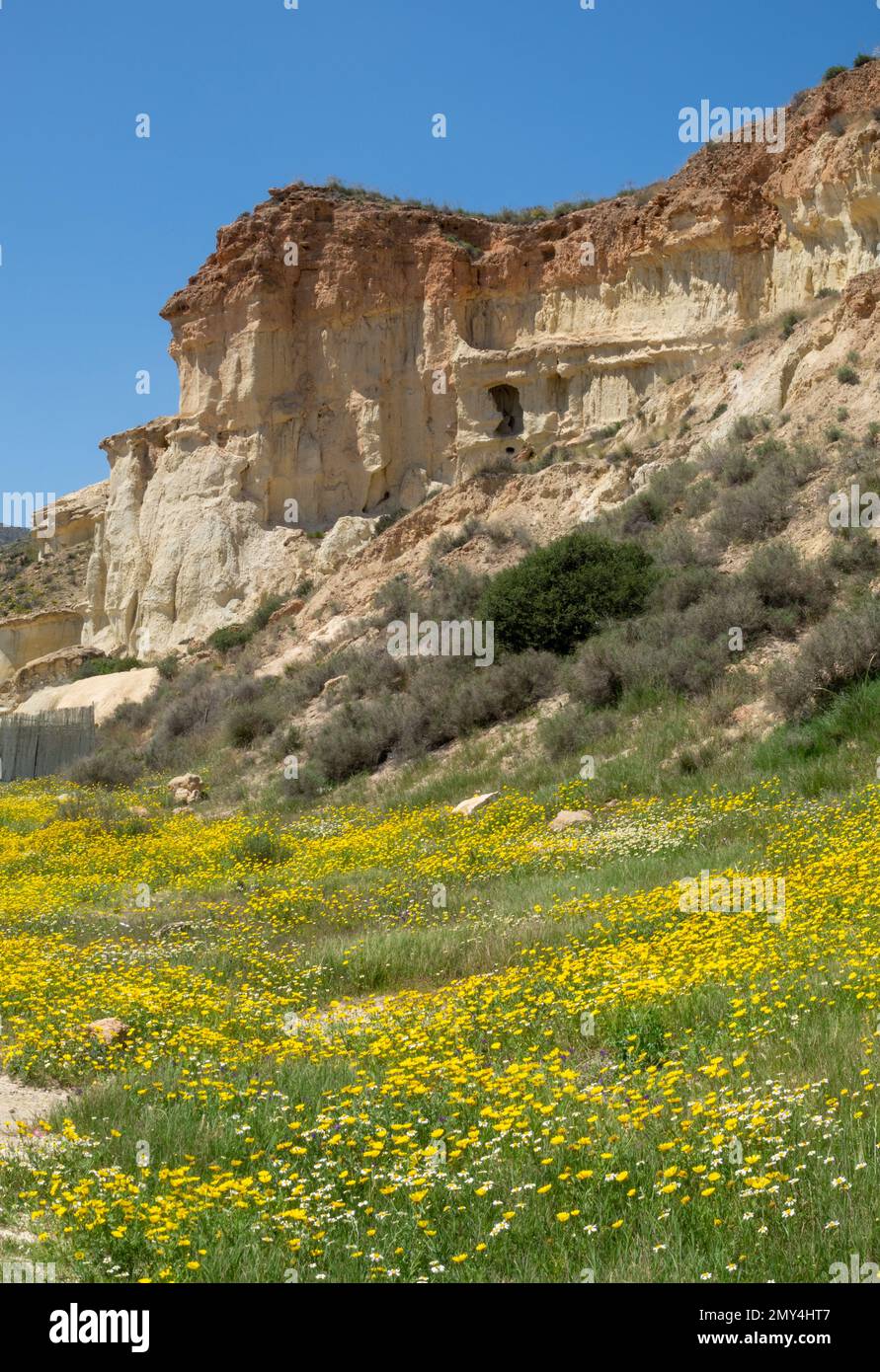 Sandstone shapes, erosions or Gredas of Bolnuevo in Mazarron, Murcia ...