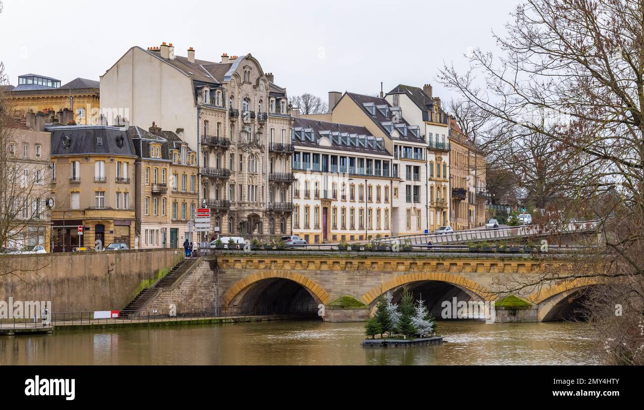 Impression of Metz, a city in the Lorraine region located in northeast ...