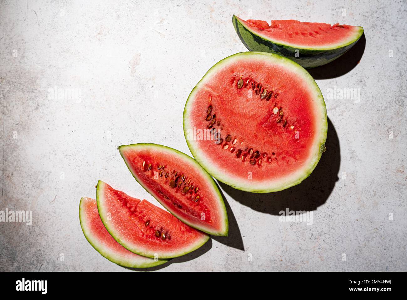 Fresh organic watermelon Stock Photo - Alamy
