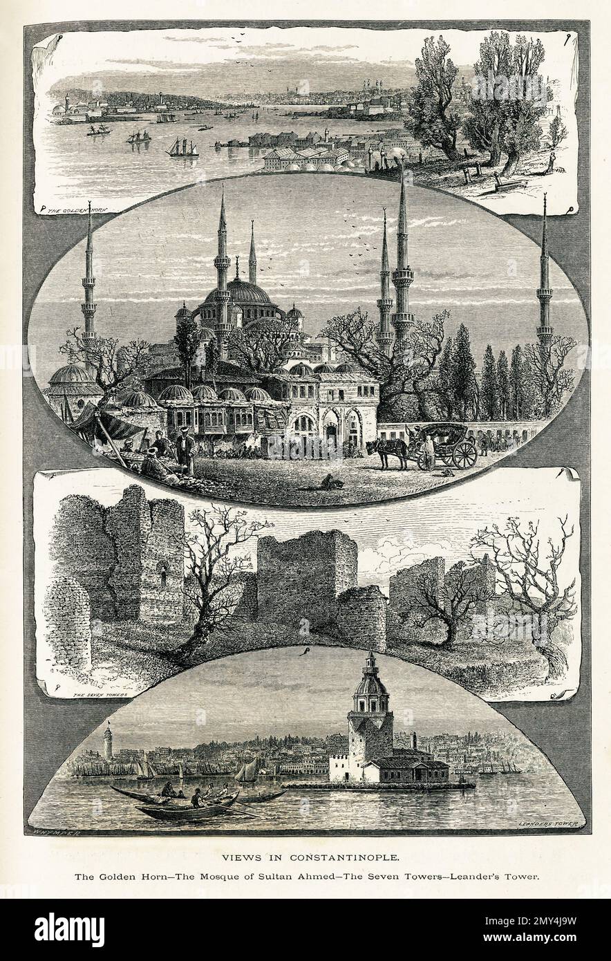19th-century views in Constantinople (present-day Istanbul): The Golden ...