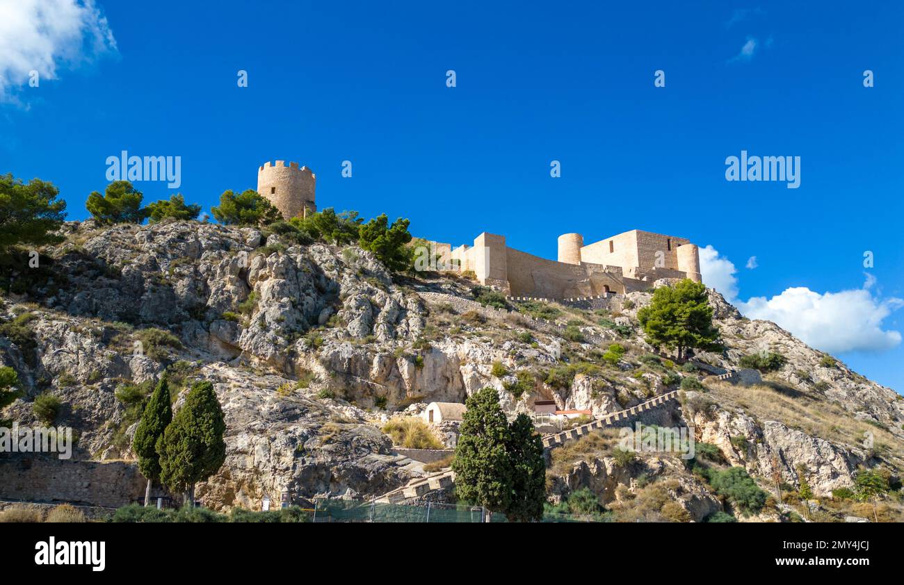 The castle of Castalla in Alicante, Spain Stock Photo - Alamy