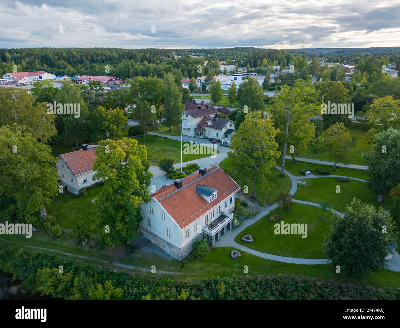 Lake Kratten and Västanfors area in Fagersta, Sweden Stock Photo - Alamy