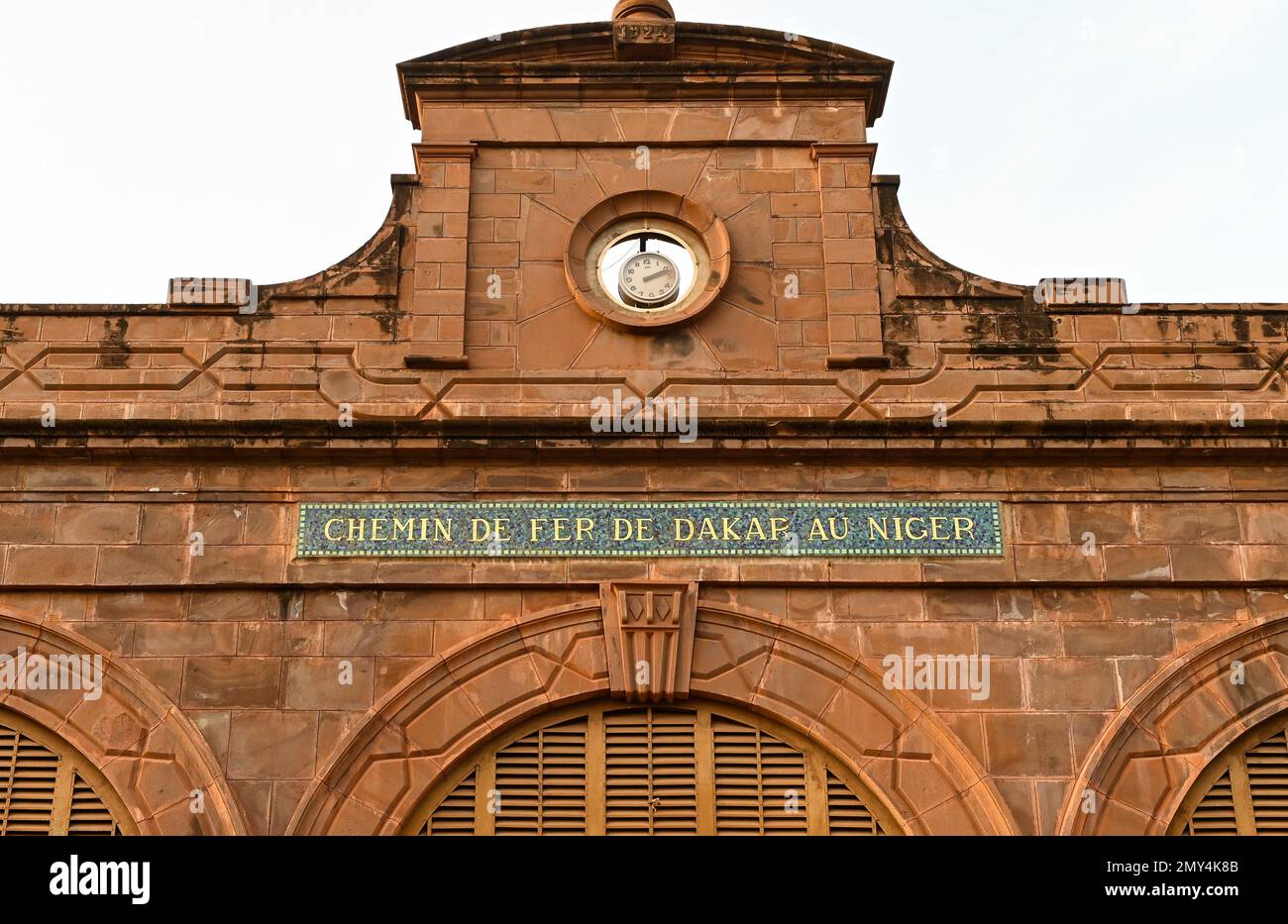 MALI, Bamako, railway station, railway line from Bamako to Dakar ...