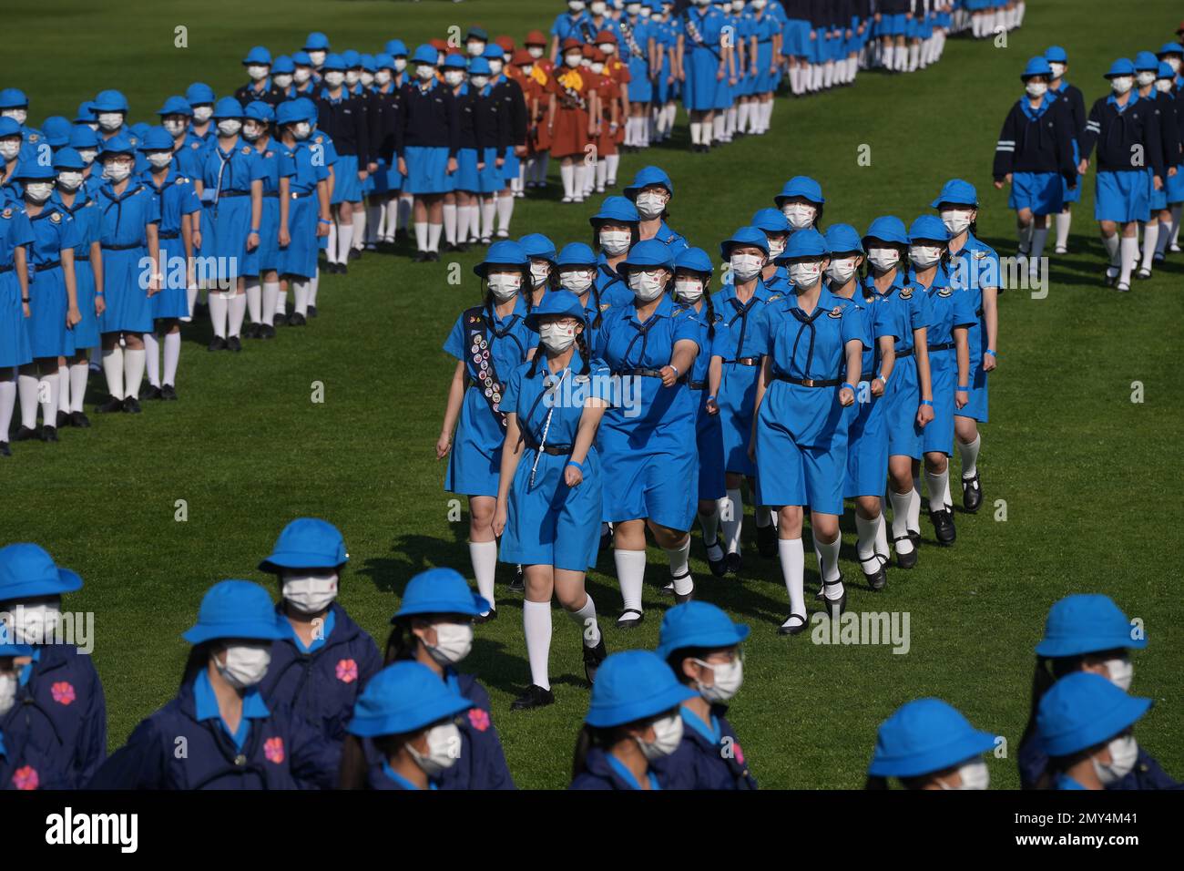 Hong Kong Girl Guides Annual Parade held in Mongkok Stadium. 29JAN23 ...