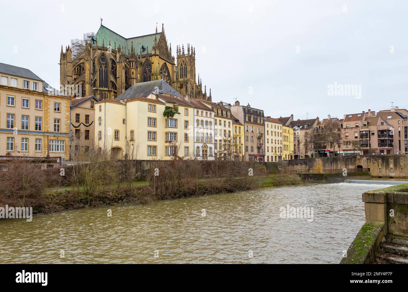 Impression of Metz, a city in the Lorraine region located in northeast ...