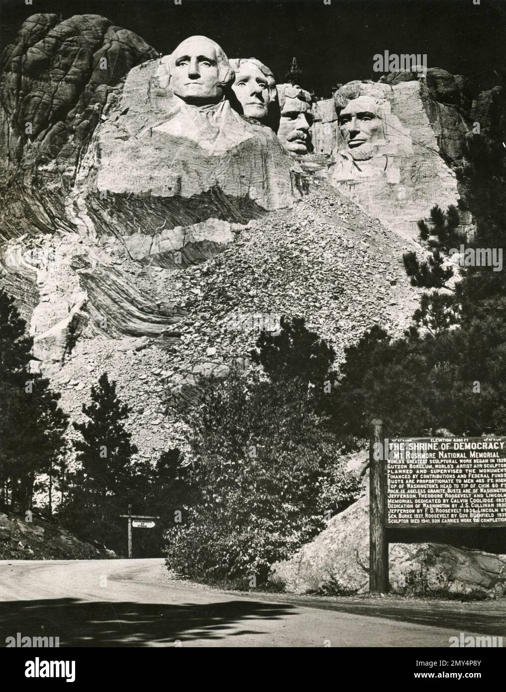 Shrines of the USA: The Mount Rushmore national monument carved of ...