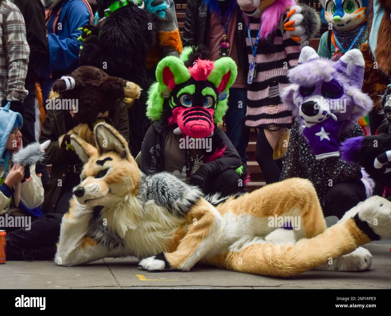 London, UK. 4th February 2023. Furries, people who like to wear ...