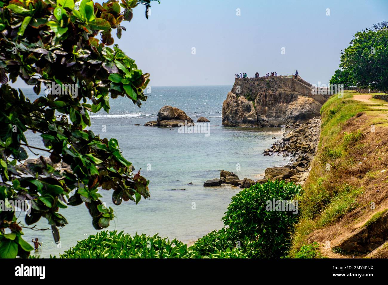 The walled town with it's Dutch fort, ramparts and bastions .Galle, Sri ...
