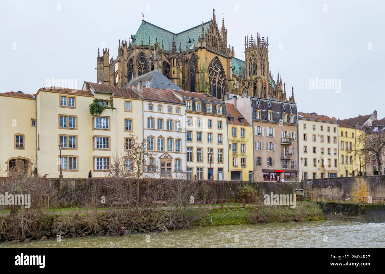Impression of Metz, a city in the Lorraine region located in northeast ...