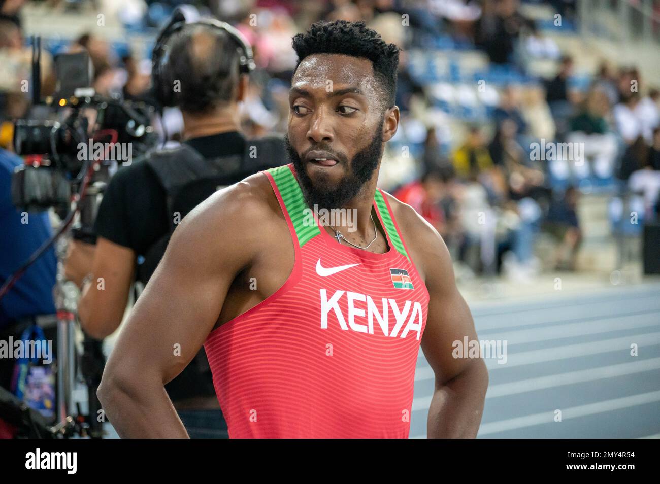 Kenyan athlete during the Meeting Miramas Metropole 2023, World ...