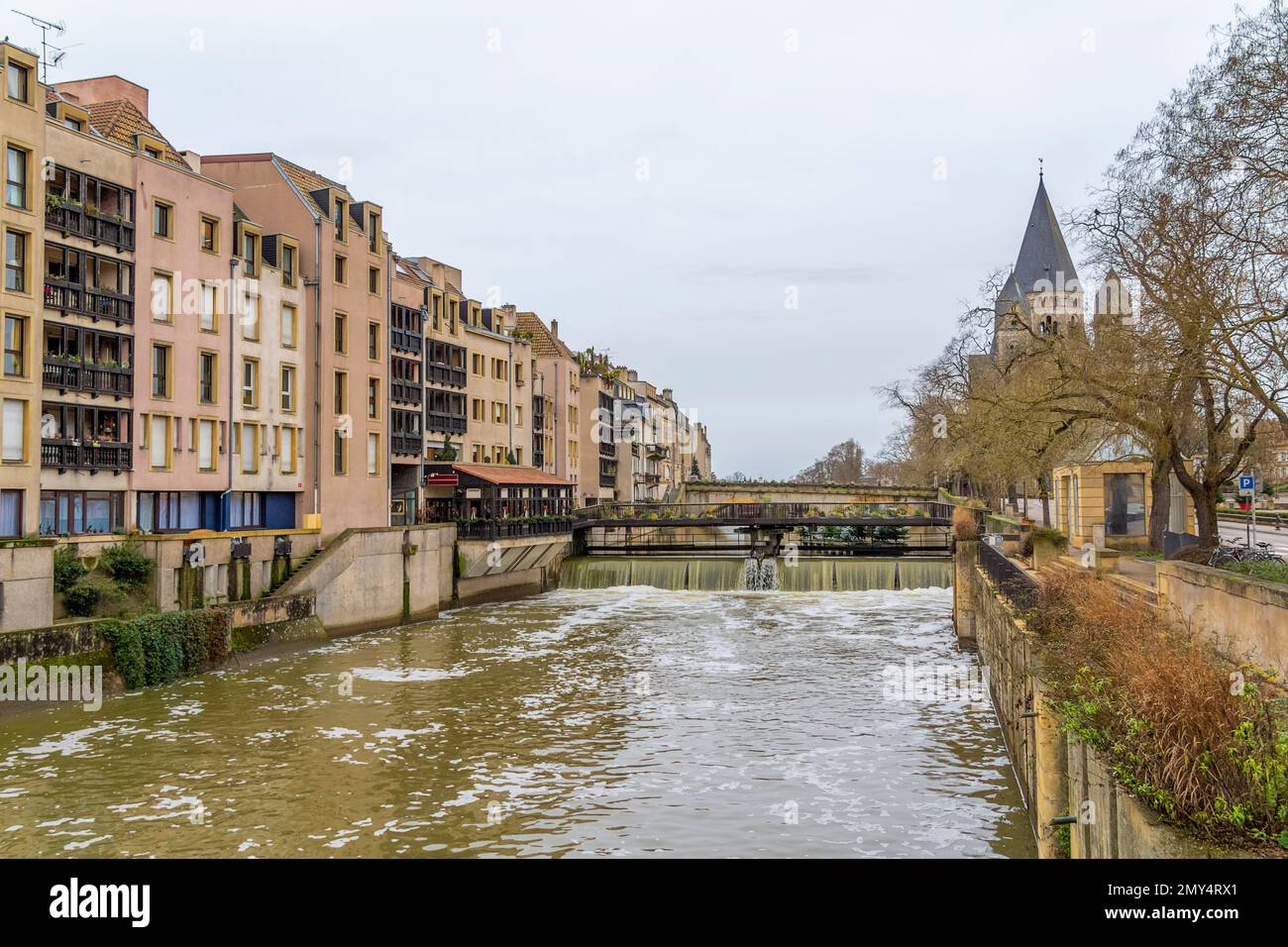 Impression of Metz, a city in the Lorraine region located in northeast ...