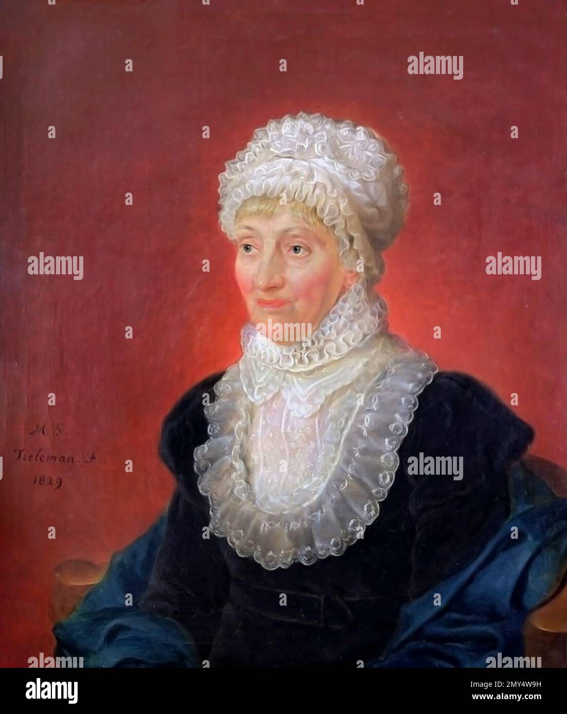 Caroline Herschel. Portrait of the German born British astronomer, and ...