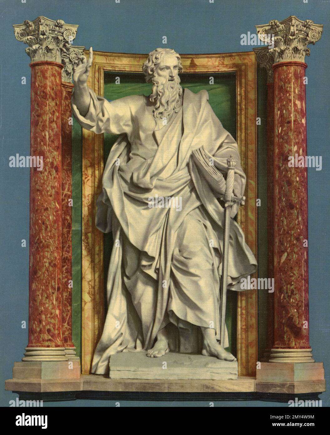 Statue of St. Paul Apostle at St. John Laterano Basilica, Rome, Italy ...