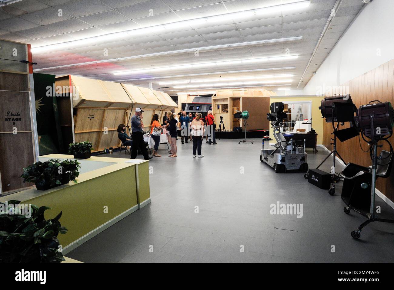 View of a replica studio set version of the starship Enterprise from ...